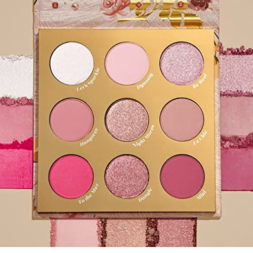 ColourPop Glam Right Eyeshadow Palette (Pinks Rose White Salmon) - Nedysia