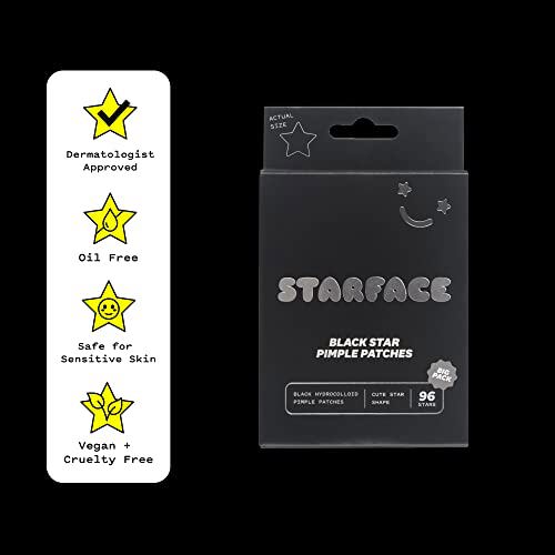 Starface Black Star BIG PACK, Hydrocolloid Pimple Patches - Nedysia