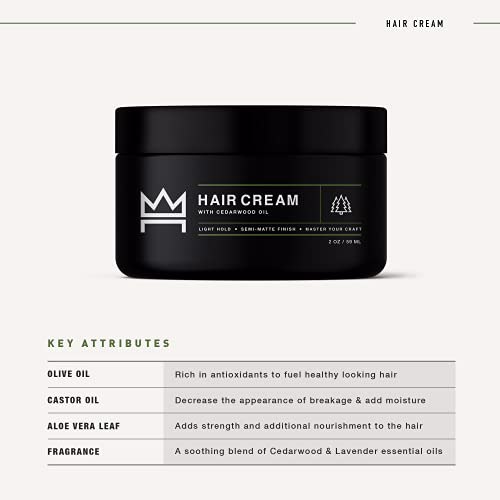 Hair Craft Co. Hair Cream Natural Finish + Light Hold Premium Men’s ...